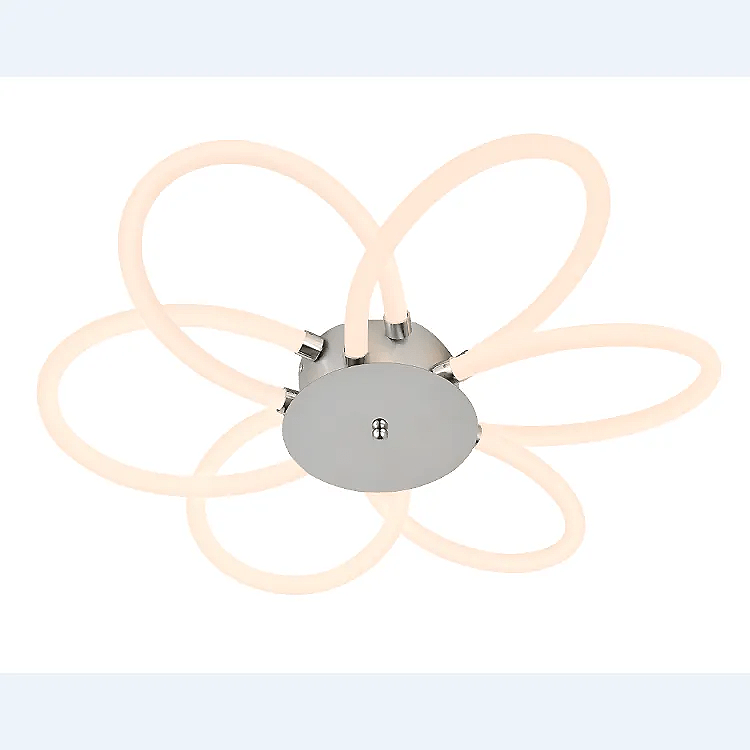 LED INNO GEOM PETAL-6d | 30W | product sizes: 530mm x 530mm x 80mm | plastic shade | chrome base ...